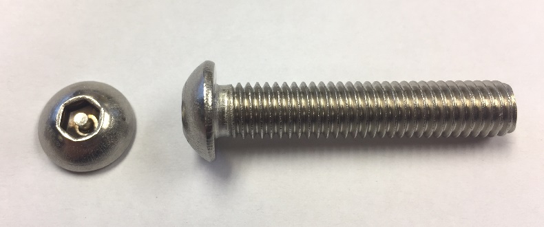 M4 x 20 POST BUTTON SKT SS304