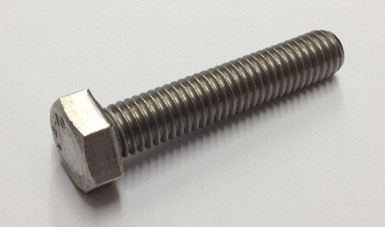 M12x50 HEX SET FULL THRD SS316