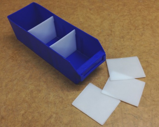 CLEAR PLASTIC DIVIDERS - 100Wx85H