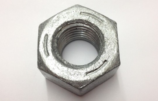 M16 HEAVY HEX STRUCTURAL NUT GALV with Cert