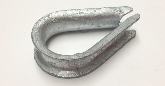 5 mm WIRE ROPE THIMBLE GALV