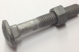 M12x60 HEX BOLT/NUT 4.6 GALV