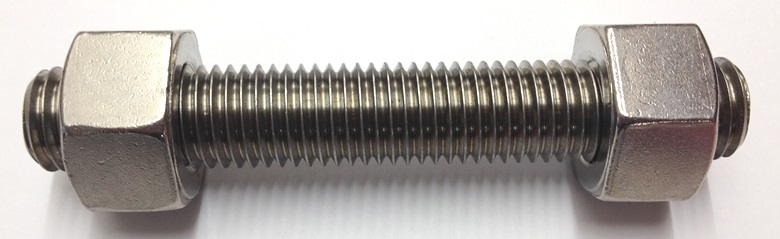 1/2 x65 UNC B8M STUD BAR CL2+G8M NUTS SS316