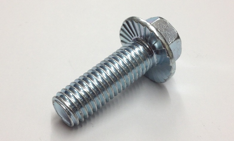 M12x40 HT FLANGE BOLT 8.8 SERRATED ZP