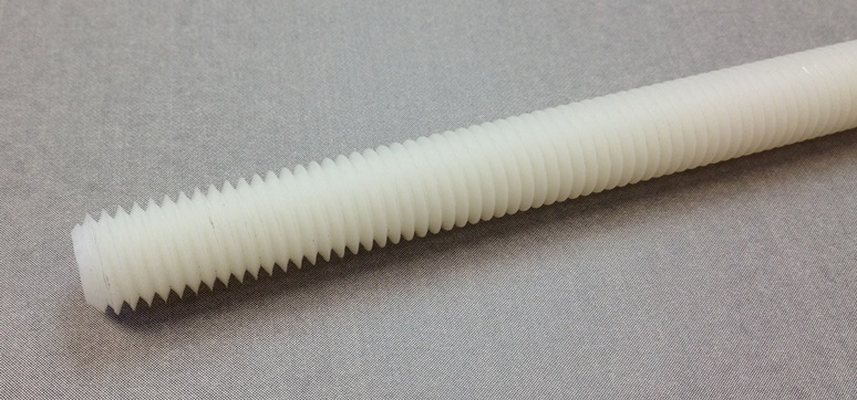 M20x1000 NYLON THREADED ROD WHITE